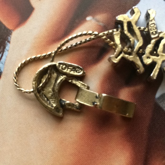 Tofa | Jewelry | Tofa Vintage Gold Tone Slider Bracelet | Poshmark